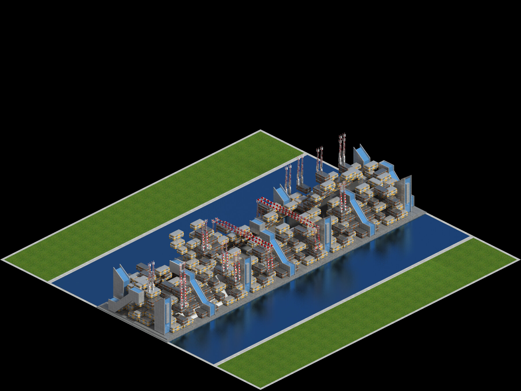 3000ad - Architecture (Tile#0050, 2x2) – Dimetric Projection Illustrations