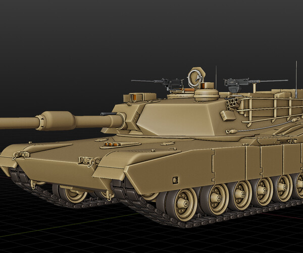 ArtStation - M1 Abrams [Fully Rigged] | Game Assets