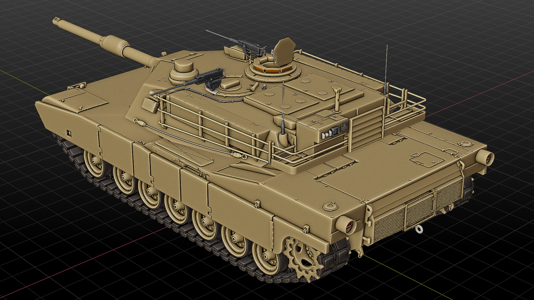 ArtStation - M1 Abrams [Fully Rigged] | Game Assets