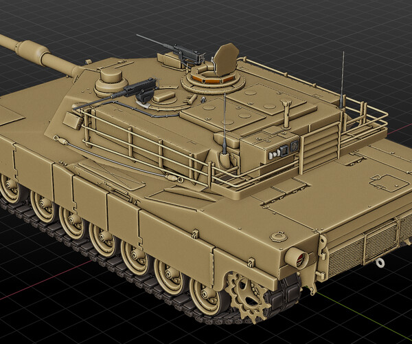 ArtStation - M1 Abrams [Fully Rigged] | Game Assets