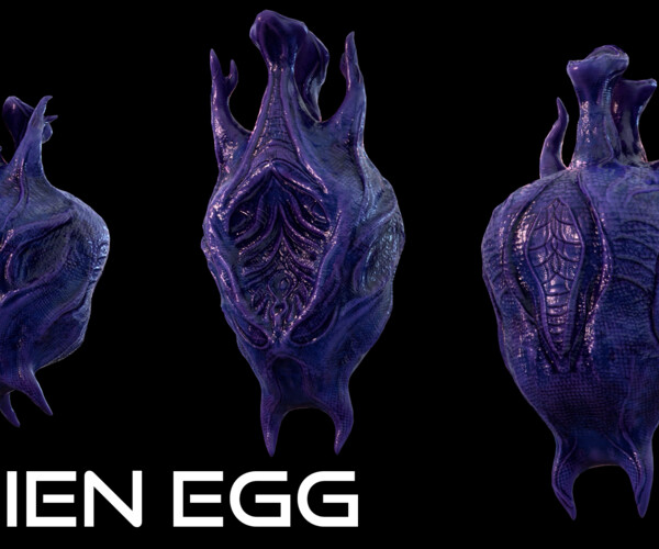 ArtStation - Alien Egg 2 - Ngchipv | Game Assets