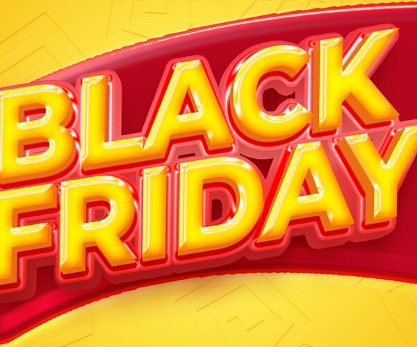 ArtStation - 3D Black Friday. PSD fully editable text effect. Layer ...