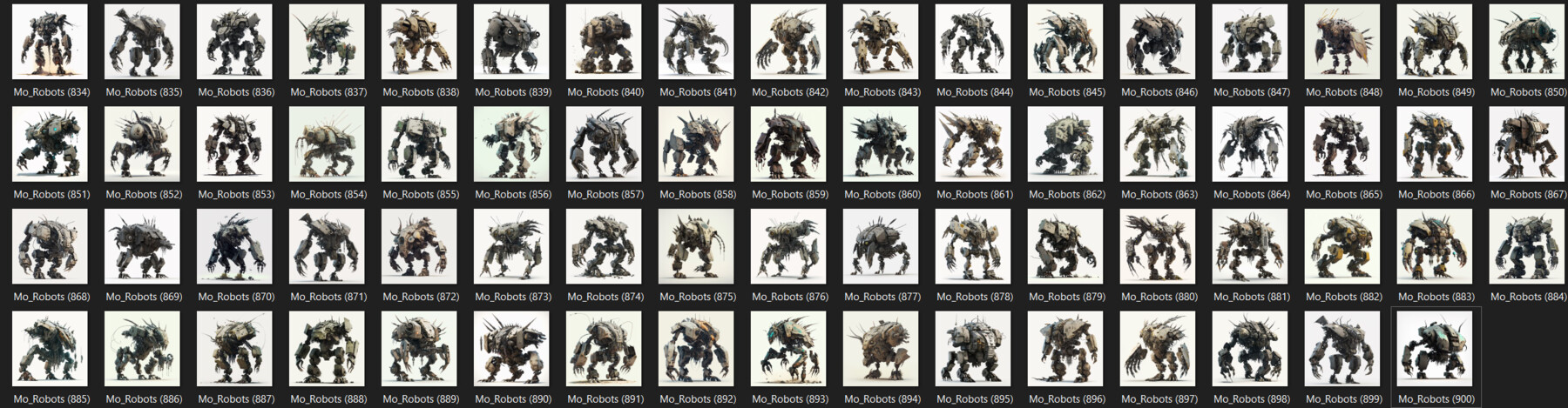 ArtStation - 900 Robots Concept 8K Resolution - References | Artworks