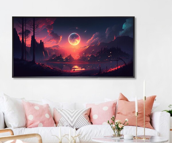 ArtStation - Wall Art Digital, Home Decor Art, Sky Abstract Art ...