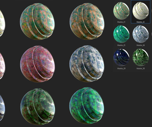 ArtStation - SmartMaterial Collection-01 Stylized and Realistic Marble ...