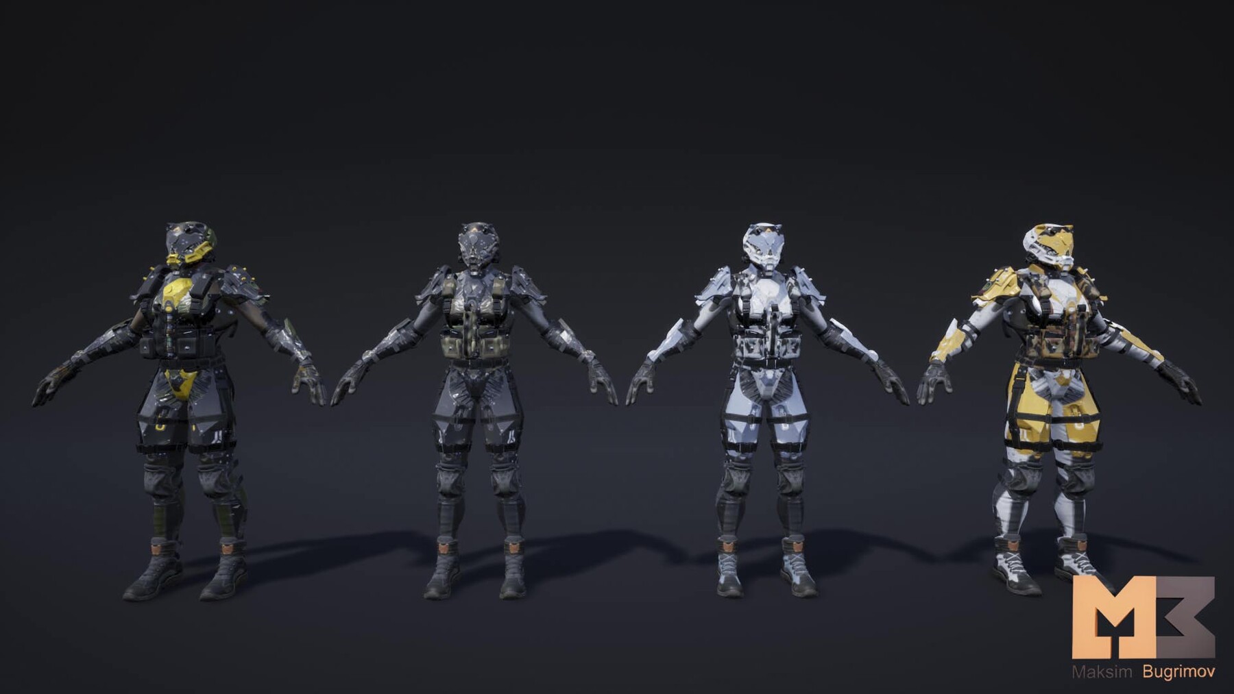 ArtStation - Female Soldiers (Pack) | Game Assets