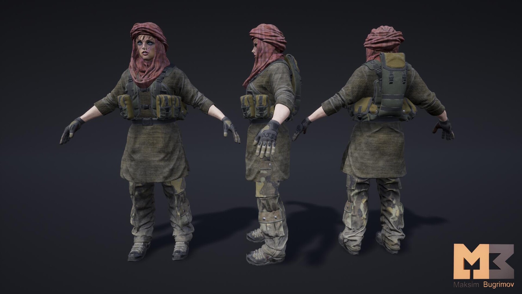 ArtStation - Female Soldiers (Pack) | Game Assets
