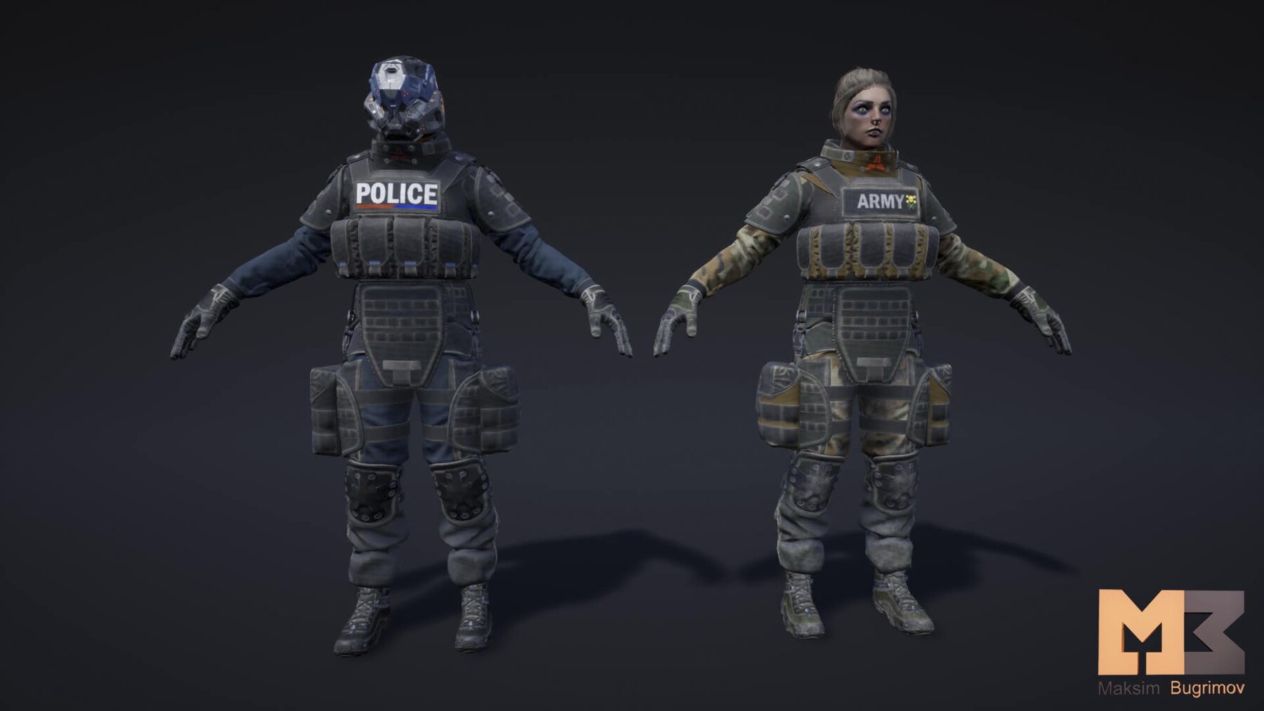 ArtStation - Female Soldiers (Pack) | Game Assets