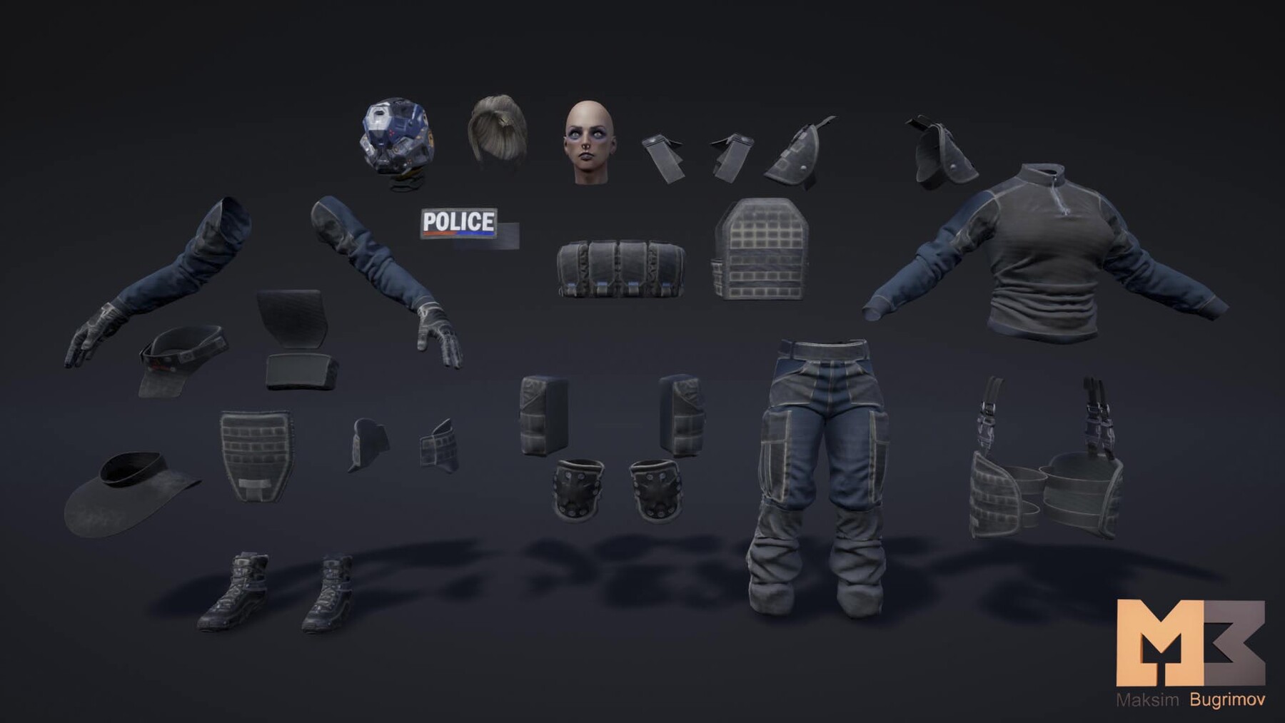 ArtStation - Female Soldiers (Pack) | Game Assets