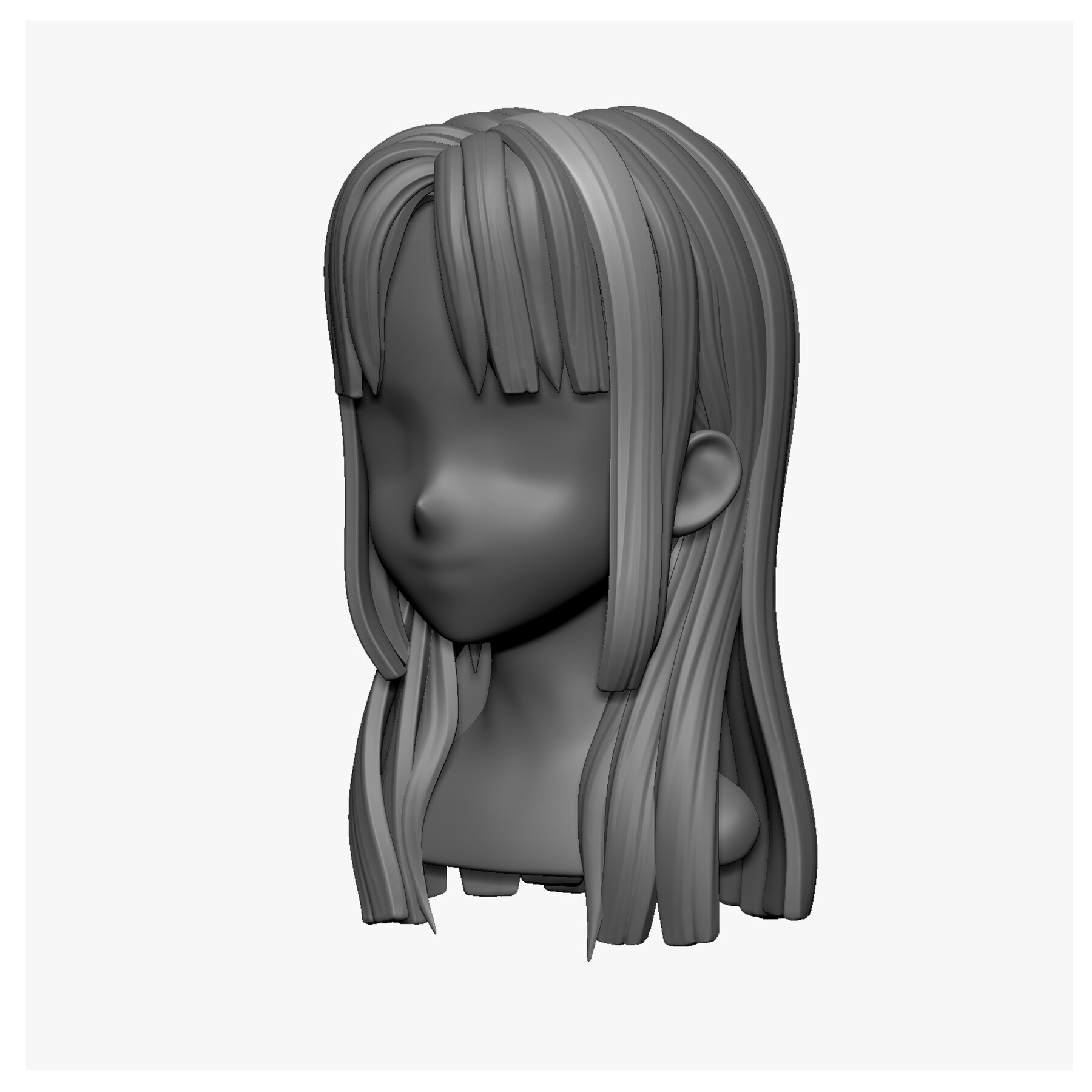 ArtStation - Long Hair | Game Assets