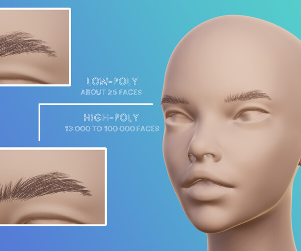 ArtStation - Eyebrow Pack 03 | Game Assets
