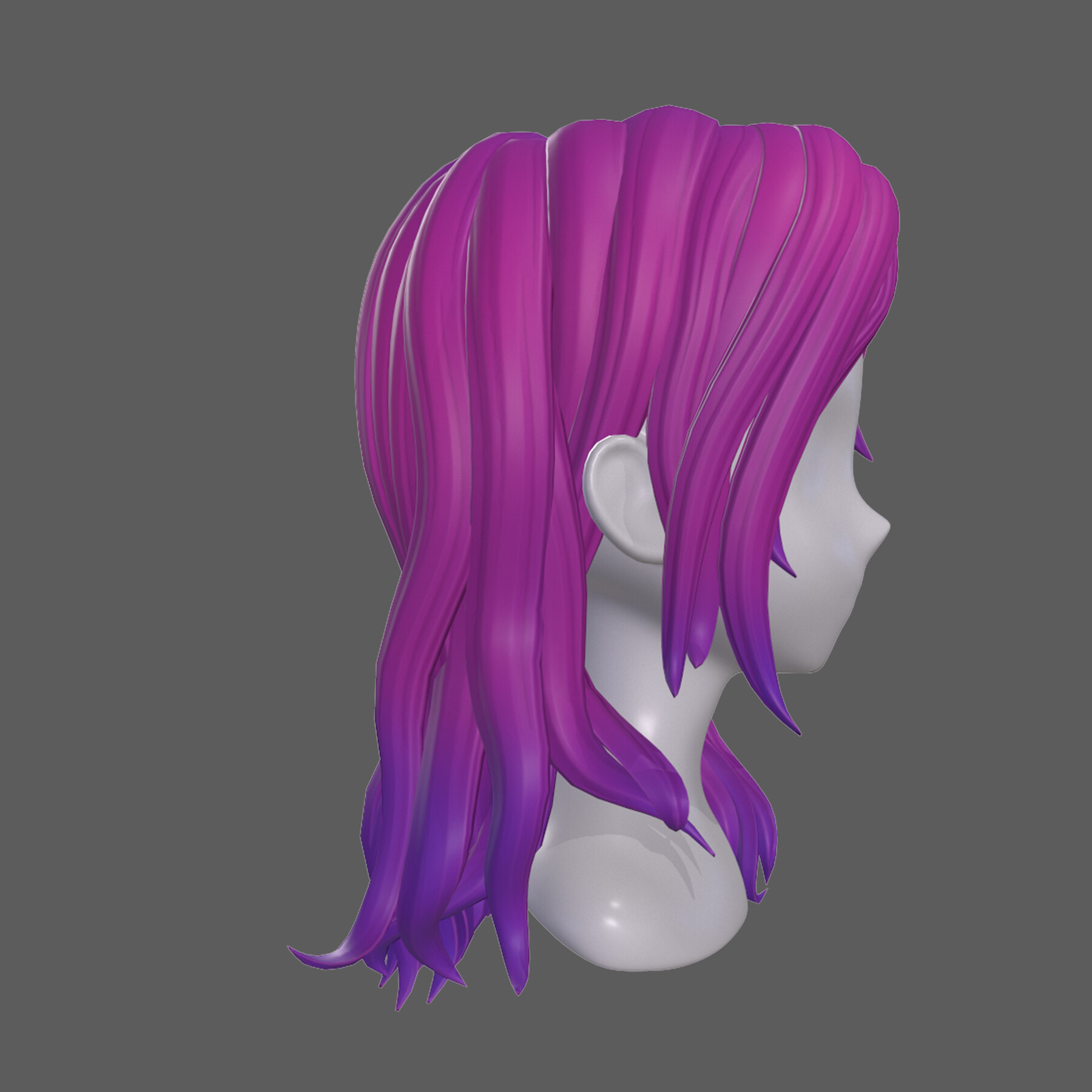 ArtStation - Long Hair | Game Assets