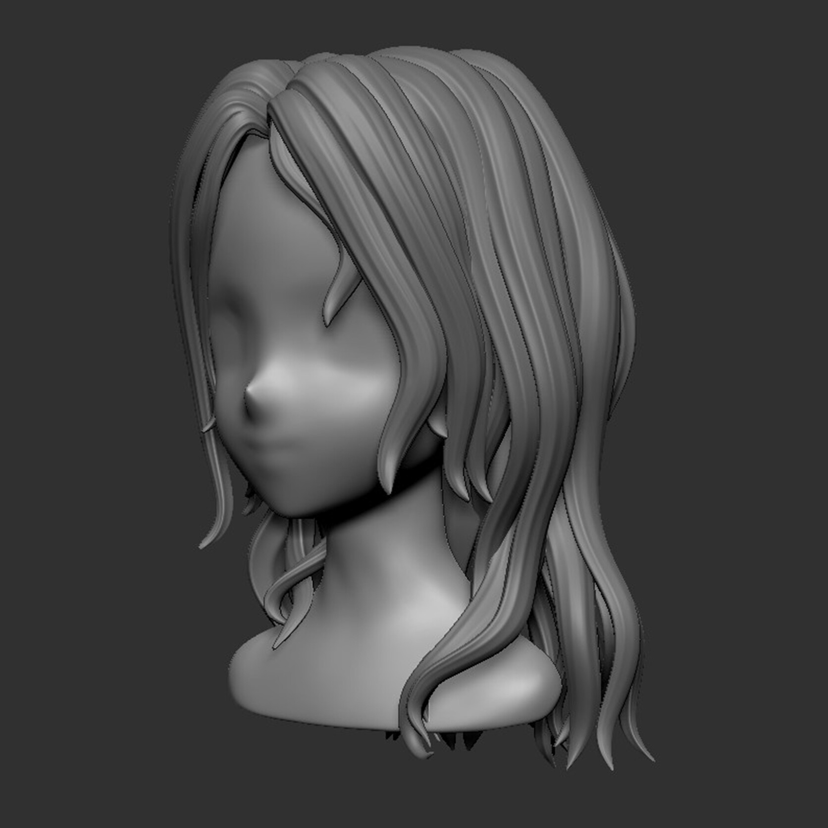ArtStation - Long Hair | Game Assets
