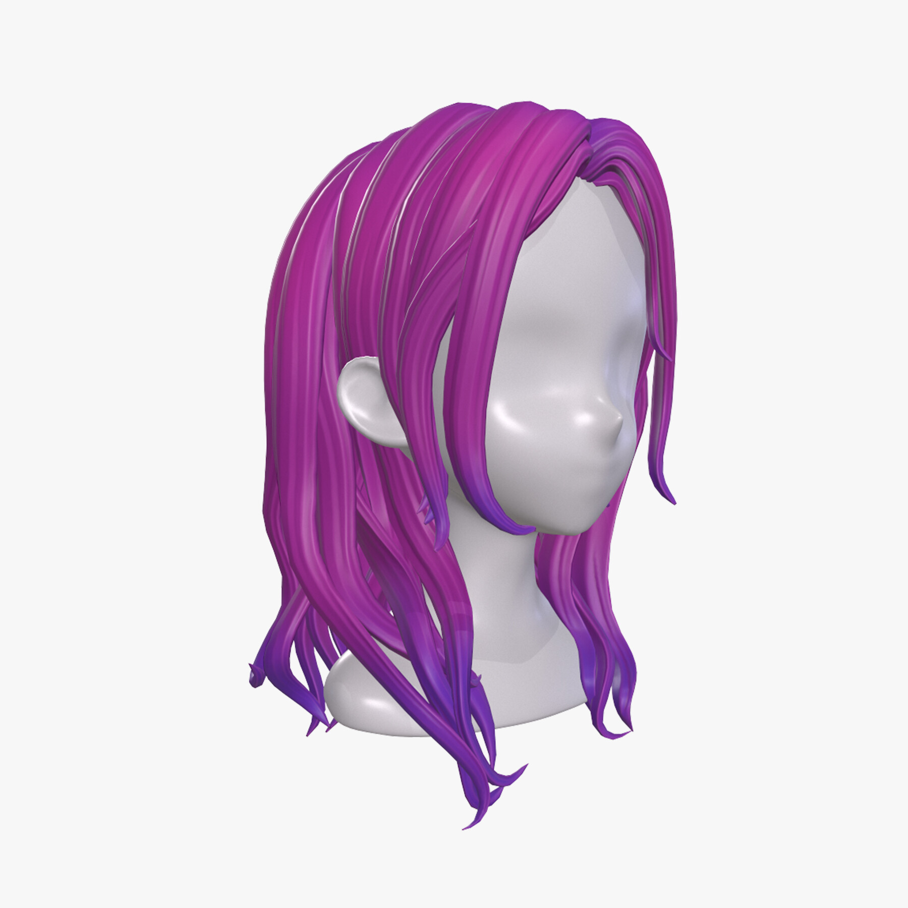 ArtStation - Long Hair | Game Assets