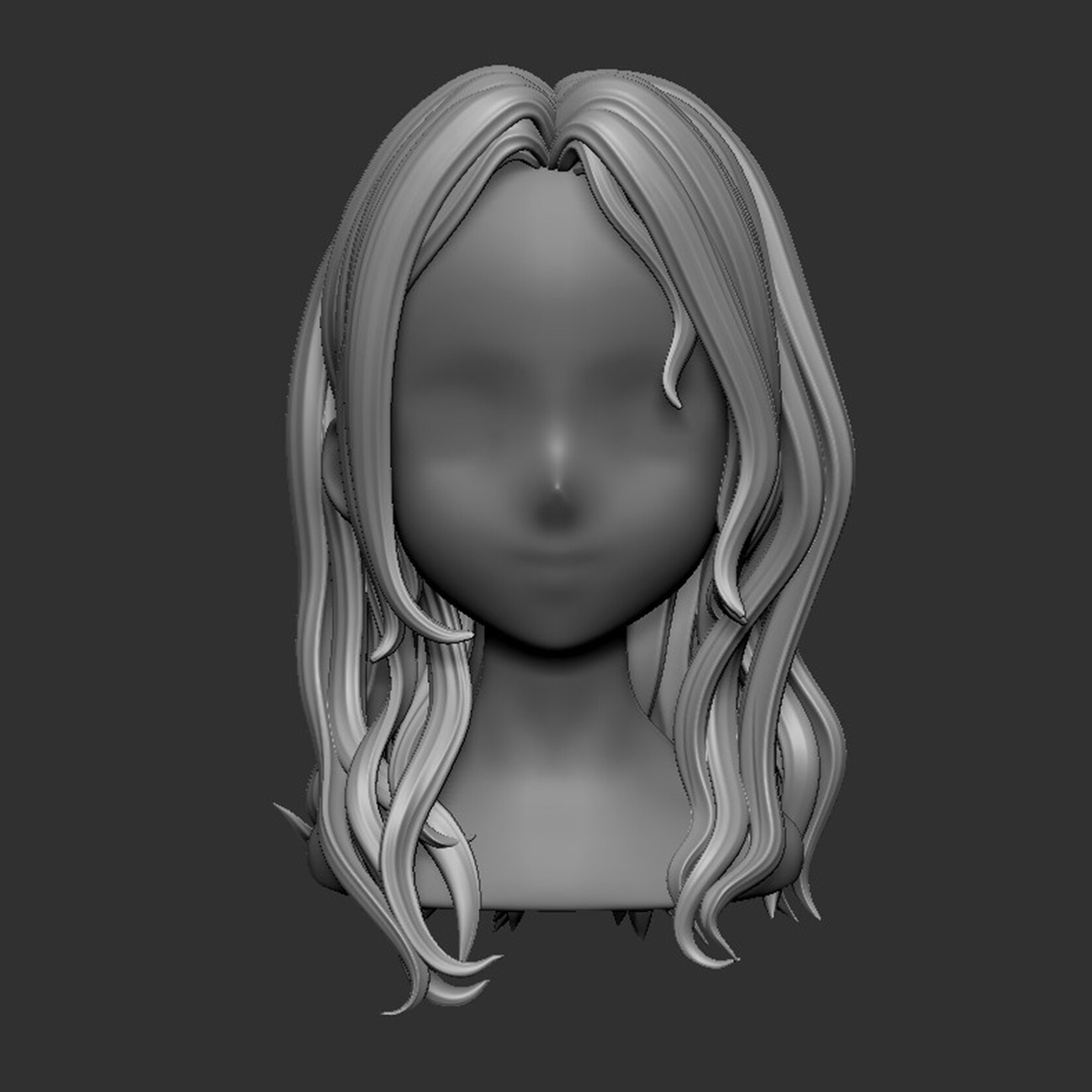 ArtStation - Long Hair | Game Assets