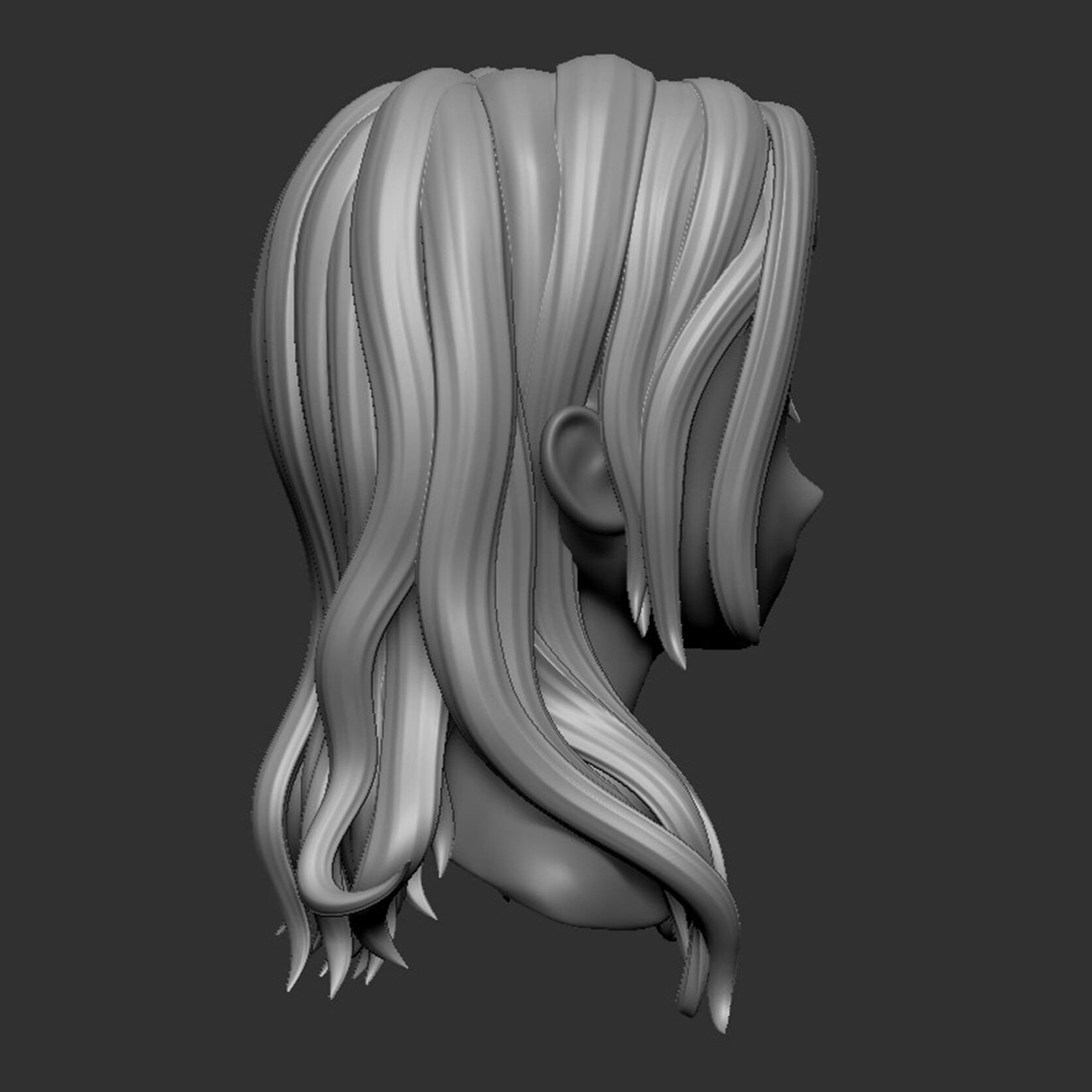 ArtStation - Long Hair | Game Assets