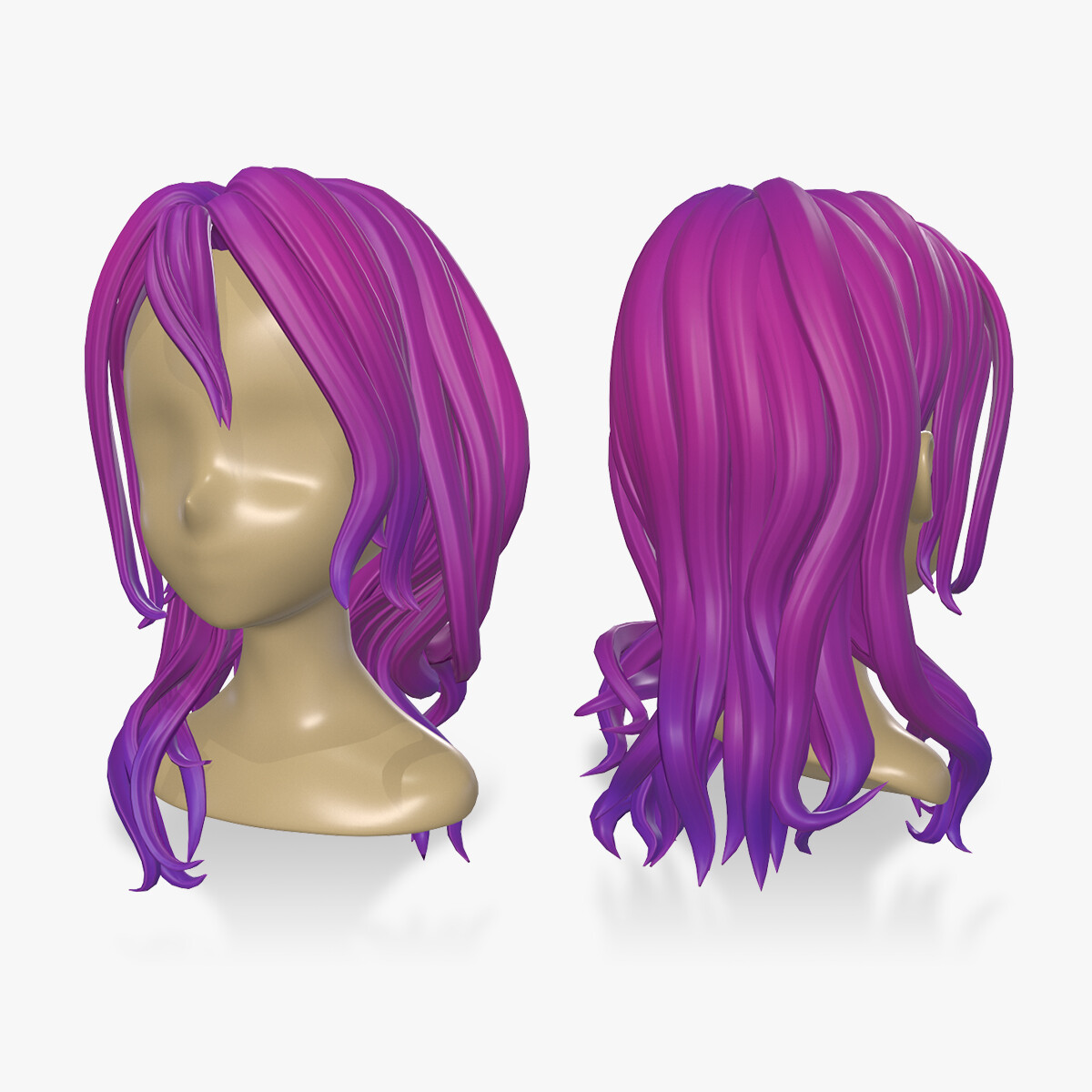 ArtStation - Long Hair | Game Assets