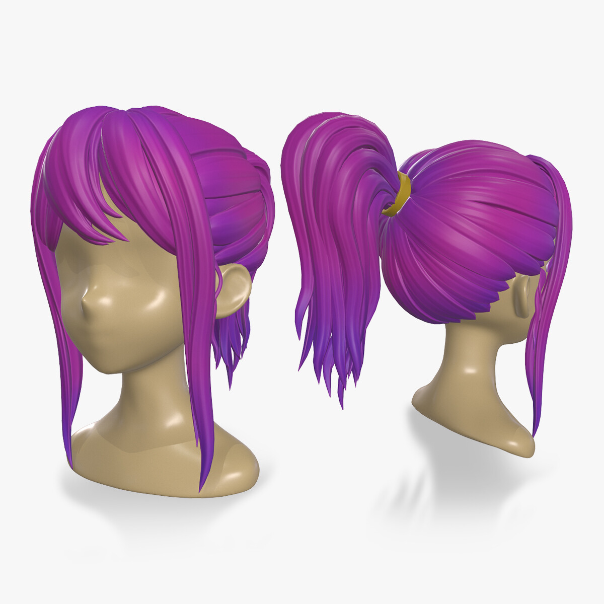 ArtStation - Long Hair | Game Assets