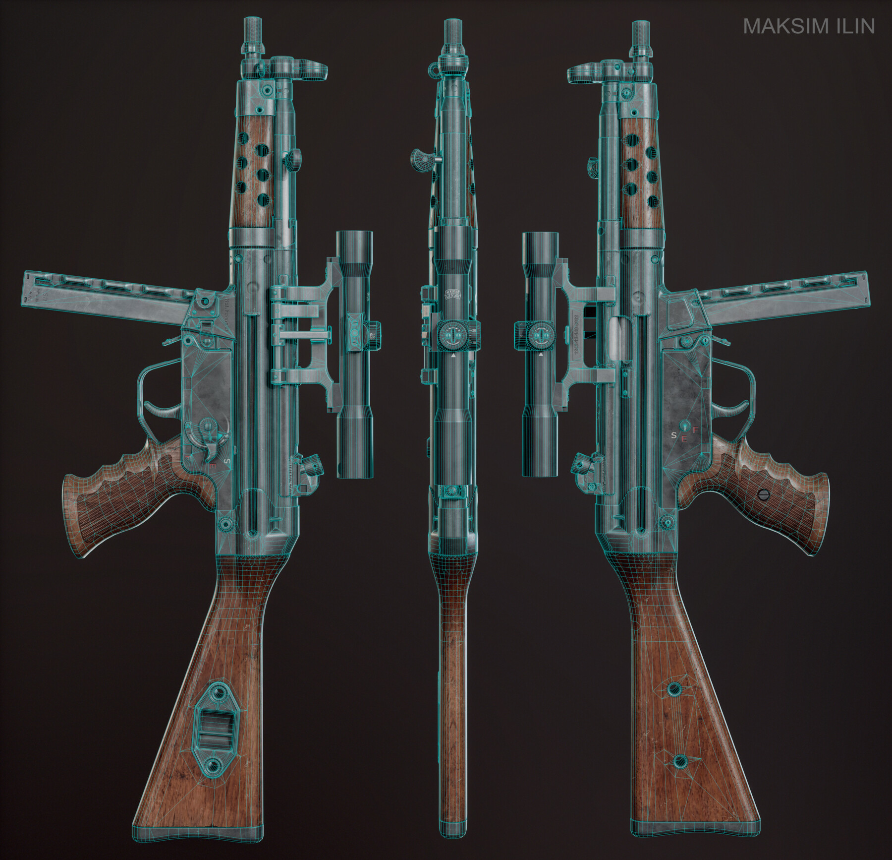 ArtStation - MP5 - Wood Furniture Set | Game Assets