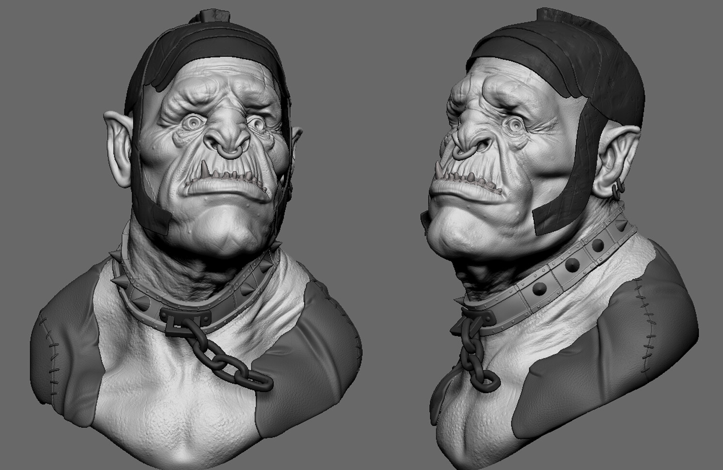 ArtStation - Head Ogre - Monster - Orco | Resources