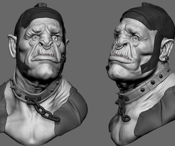 ArtStation - Head Ogre - Monster - Orco | Resources
