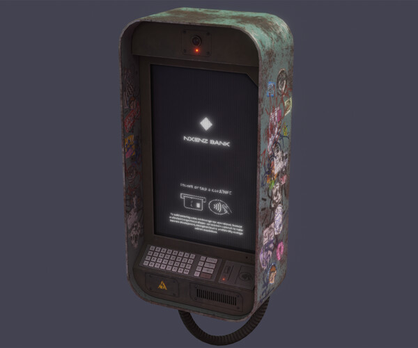 ArtStation - Cyberpunk ATM | Game Assets