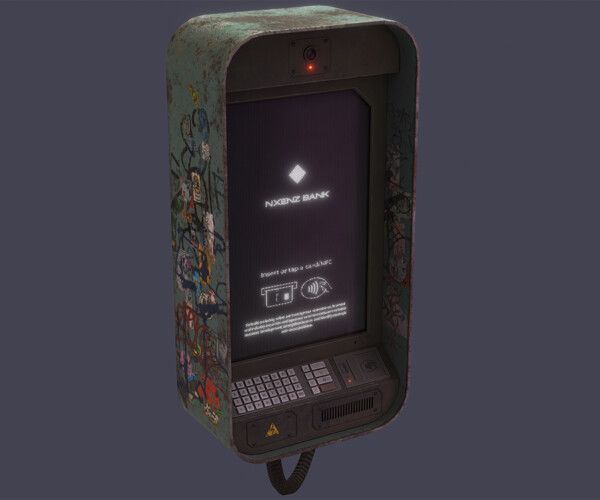 ArtStation - Cyberpunk ATM | Game Assets