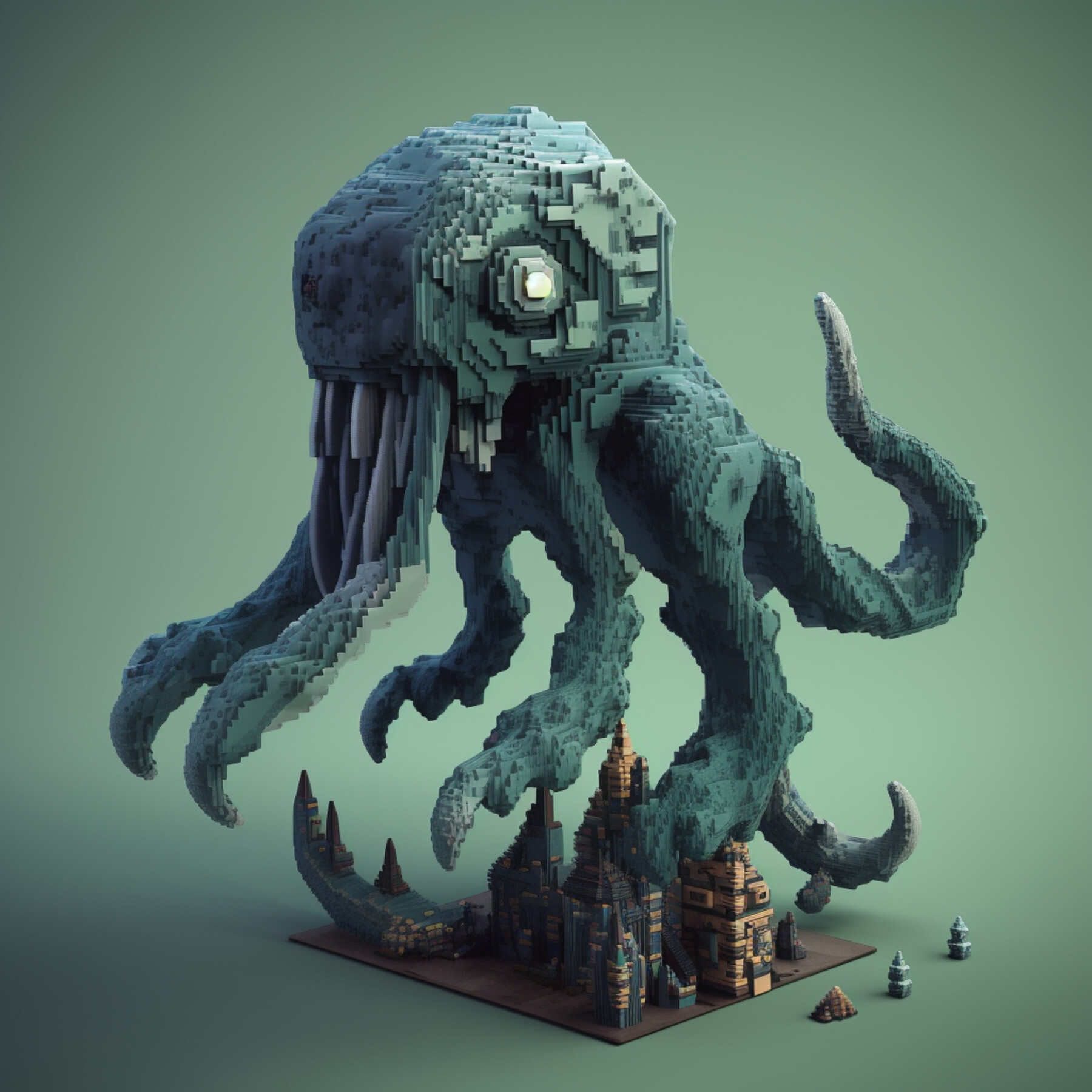 ArtStation - Eldritch Voxel NFT | Artworks