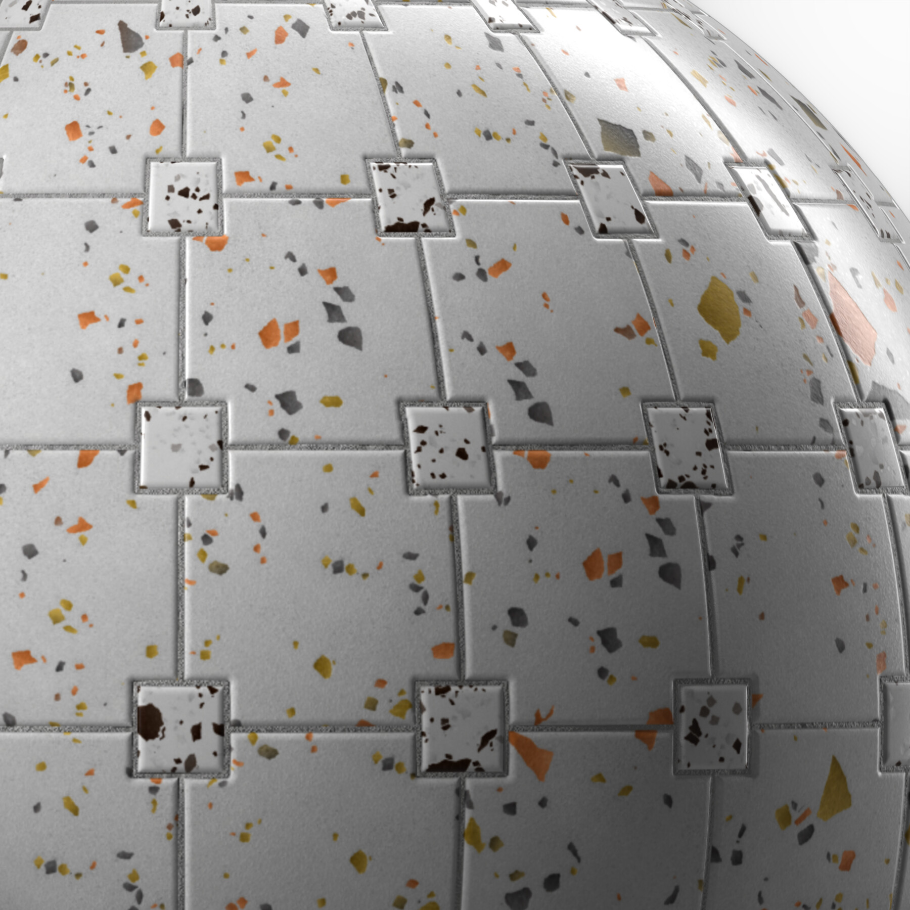 ArtStation - Terrazzo Materials 16- Tiling by 3 patterns | Pbr 4k ...