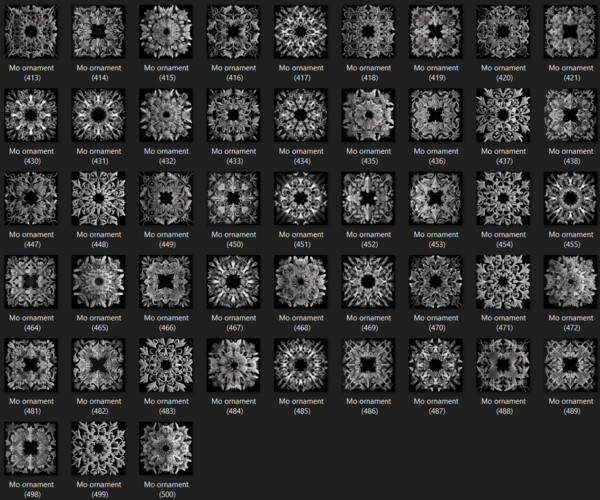 ArtStation - +500 Alpha Ornament - (seamless and tileable) | Artworks