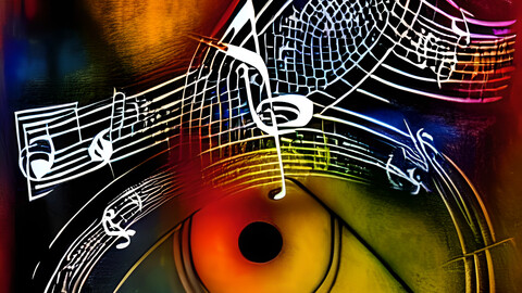 ArtStation - Abstract Image Of Musical Symbols | Artworks