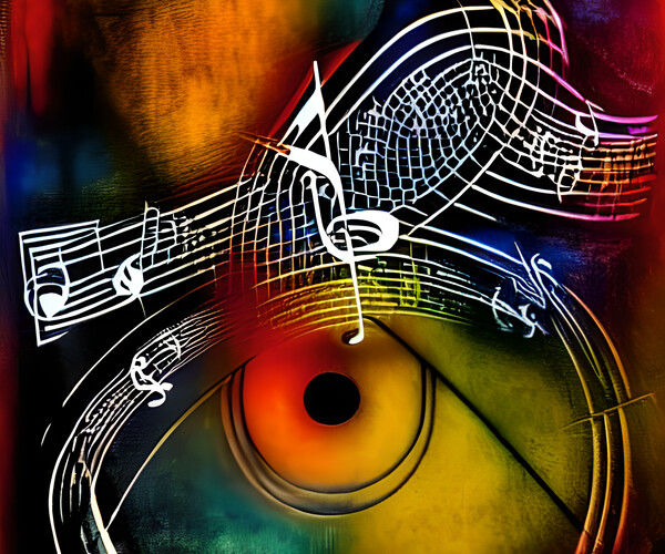 ArtStation - Abstract Image Of Musical Symbols | Artworks