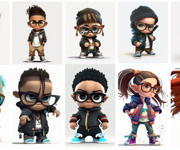 ArtStation - Swag Babies: A Collection of 200 Cute and Cool Characters ...