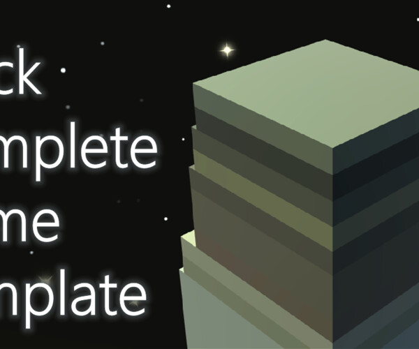 Artstation Unity Template Stack Blocks Game Assets