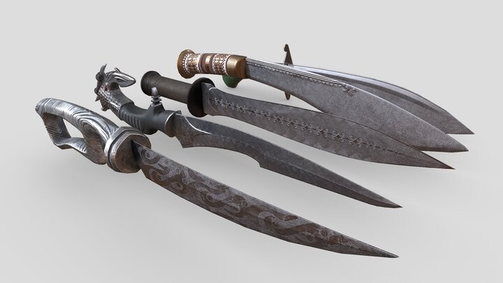 ArtStation - Daggers | Game Assets