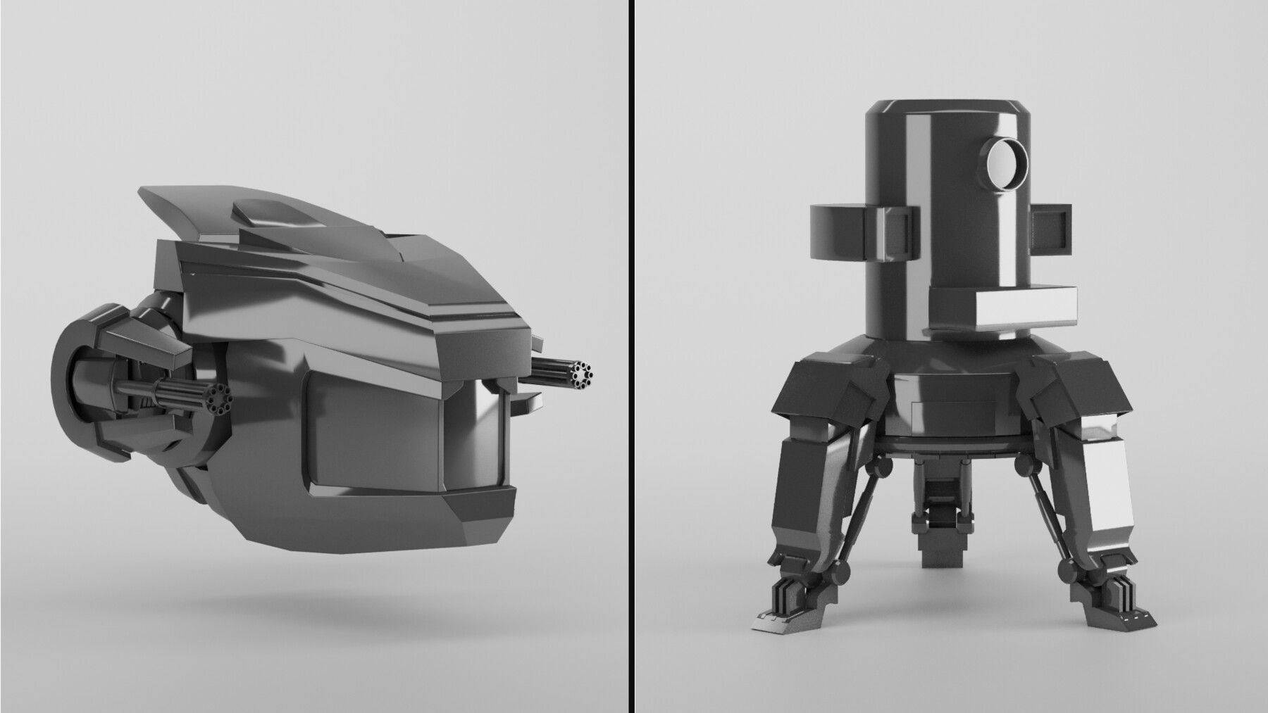 ArtStation - 10 SCI-FI ROBOT_VOL.01 | Game Assets