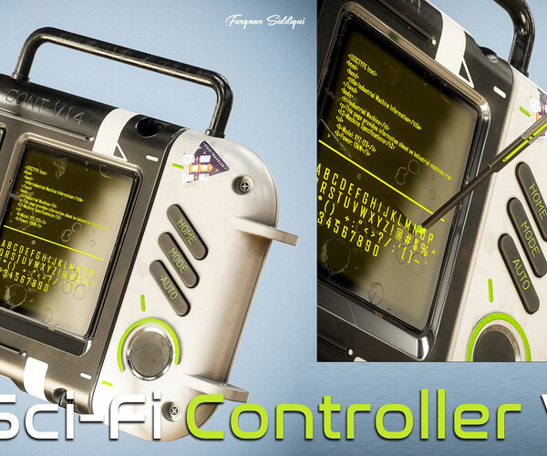 ArtStation - Sc-fi Controller V14 PBR | Game Assets