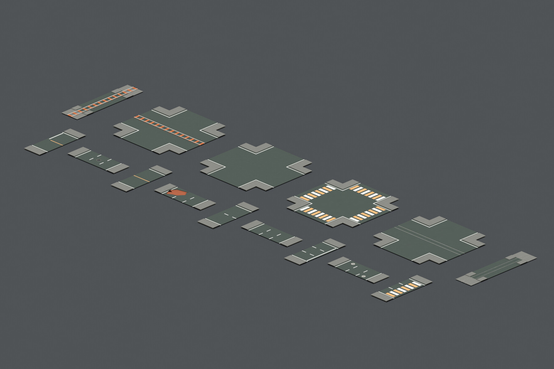 ArtStation - Free Big Low Poly Simple Urban City 3D Asset Pack | Game ...