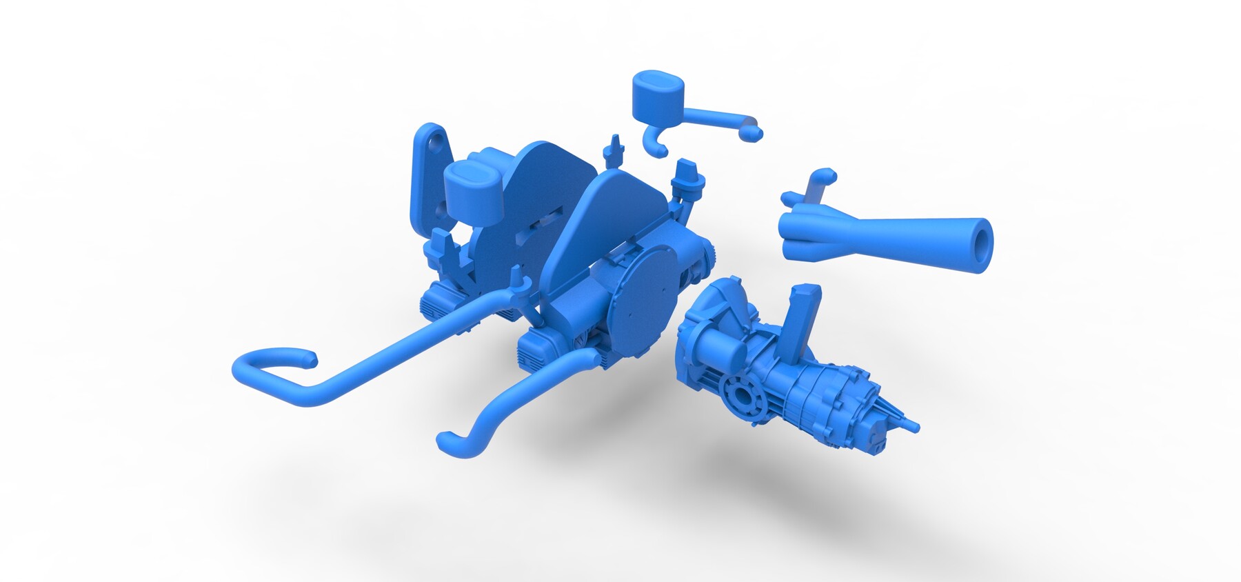 ArtStation - 3D printable Diecast engine for Sand Rail buggy Scale 1:4 ...