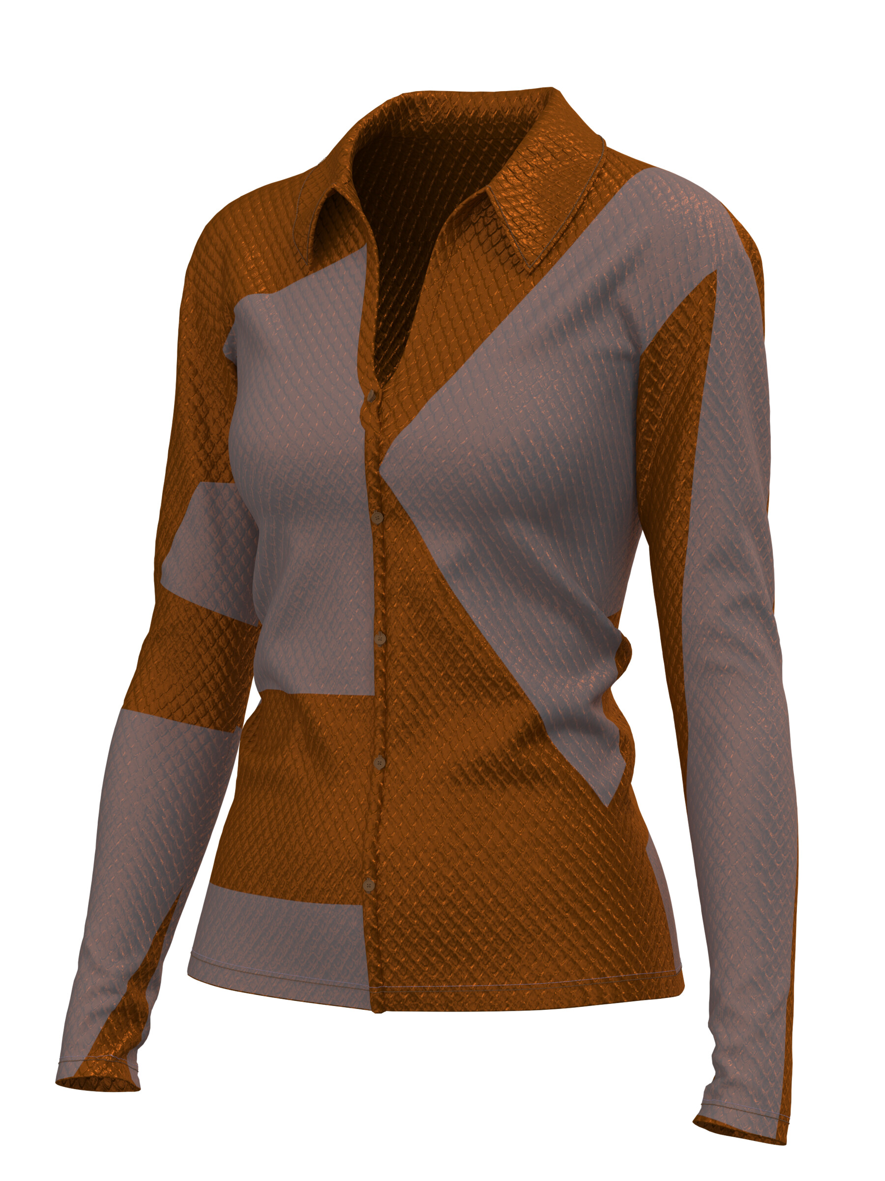 ArtStation - 3D WOMAN PATTERN POLO NECK TSHIRT | Resources