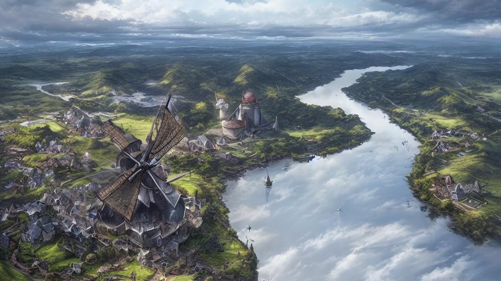 ArtStation - Background Collection Pact - "Windmill" | Artworks