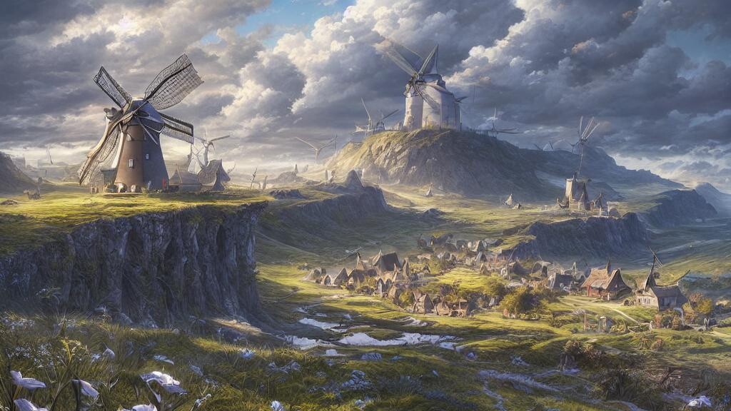 ArtStation - Background Collection Pact - "Windmill" | Artworks