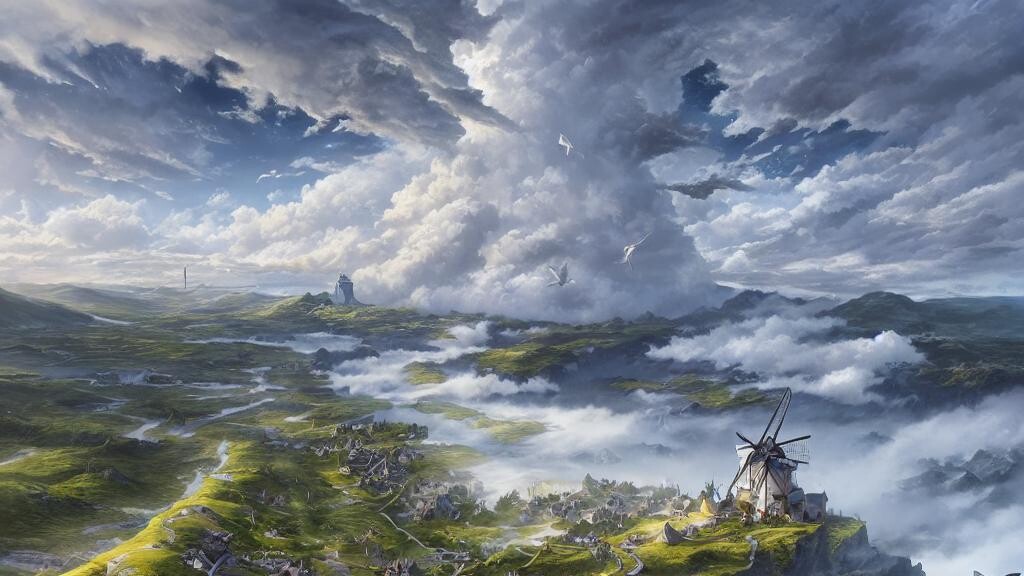 ArtStation - Background Collection Pact - "Windmill" | Artworks