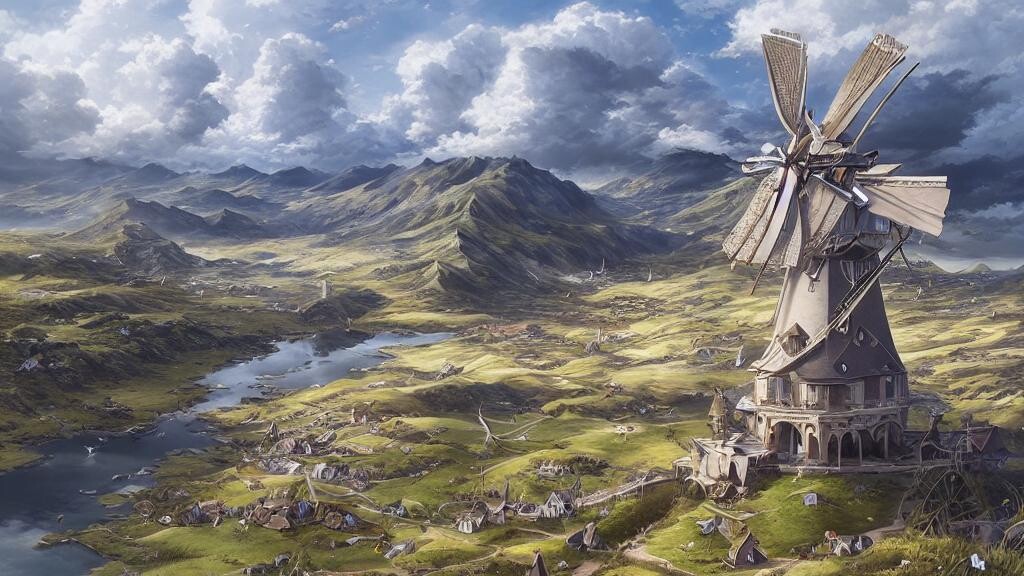 ArtStation - Background Collection Pact - "Windmill" | Artworks