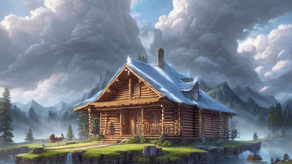 ArtStation - Background Collection Pact - "Log Cabin" | Artworks