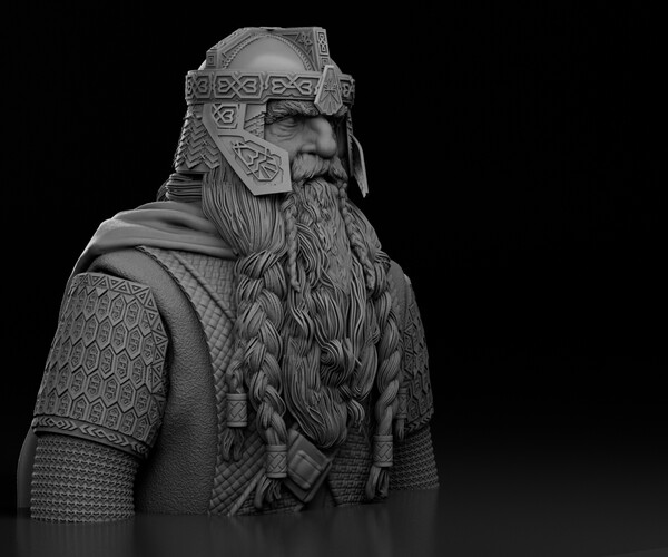 ArtStation - John Rhys-Davies - Gimli - The Lord of the Rings | Resources