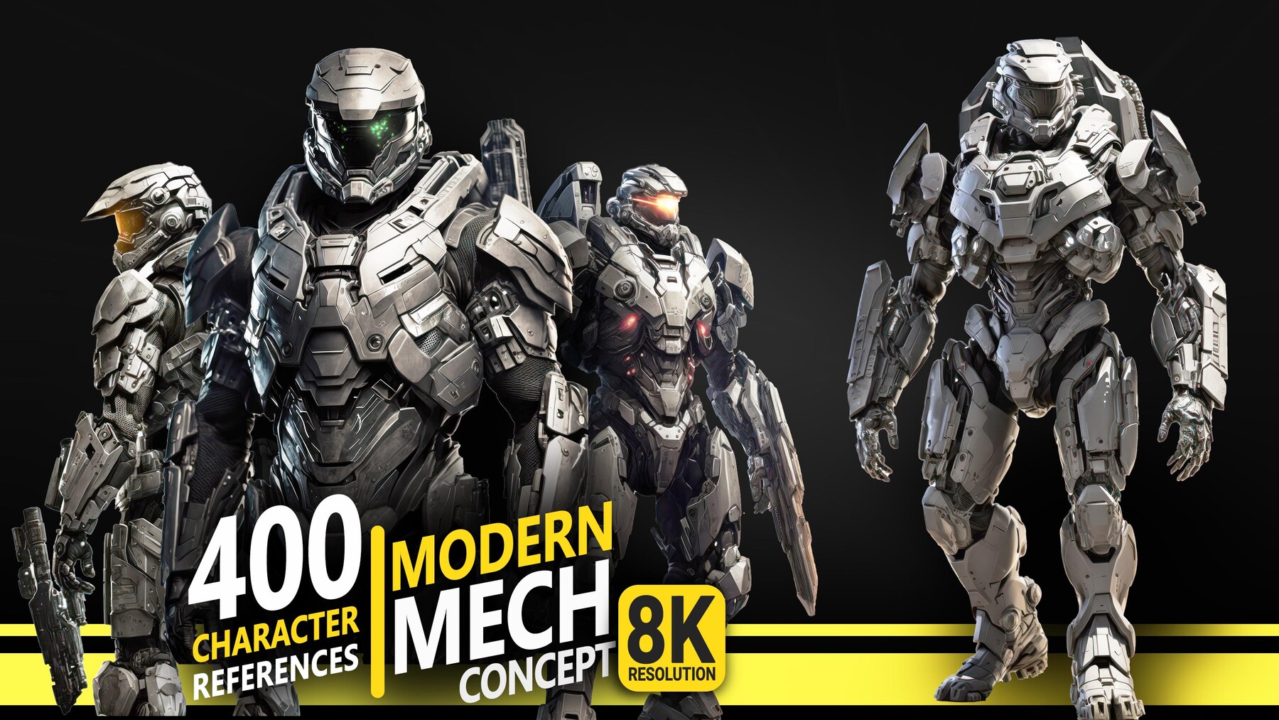ArtStation - 400 Modern Mech Concept - Character References | 8K Res ...