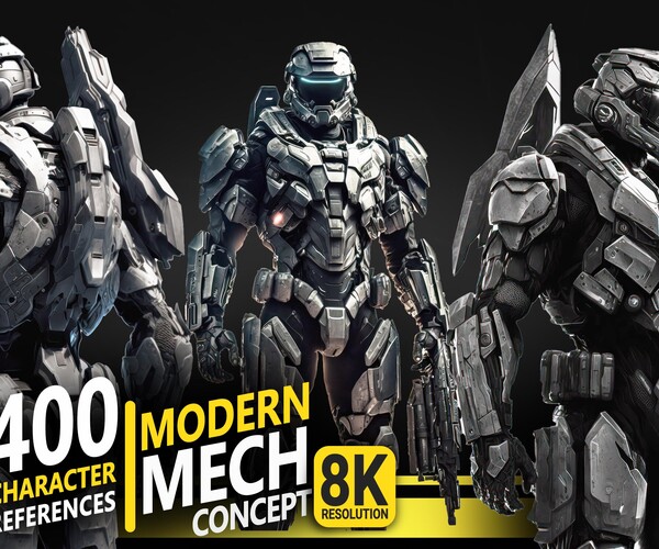 ArtStation - 400 Modern Mech Concept - Character References | 8K Res ...