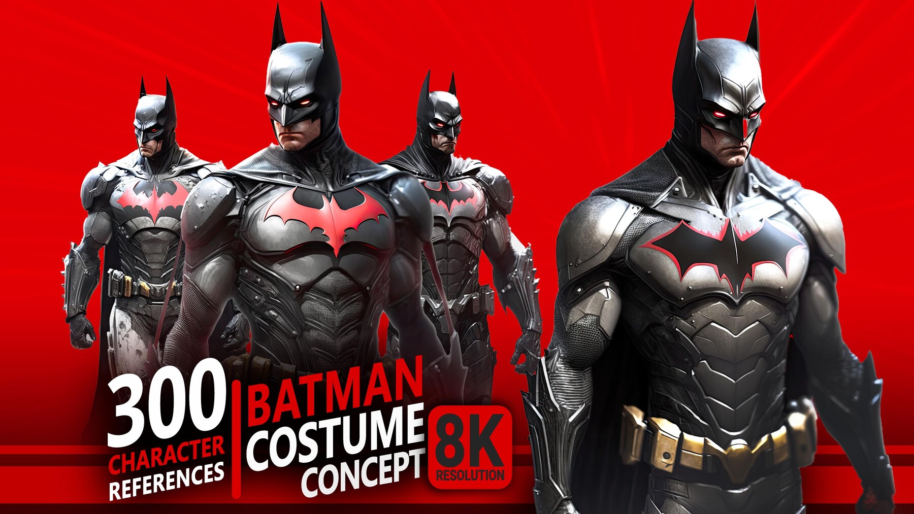 ArtStation - 400 Batman Outfit Concept - Character References | 8K ...