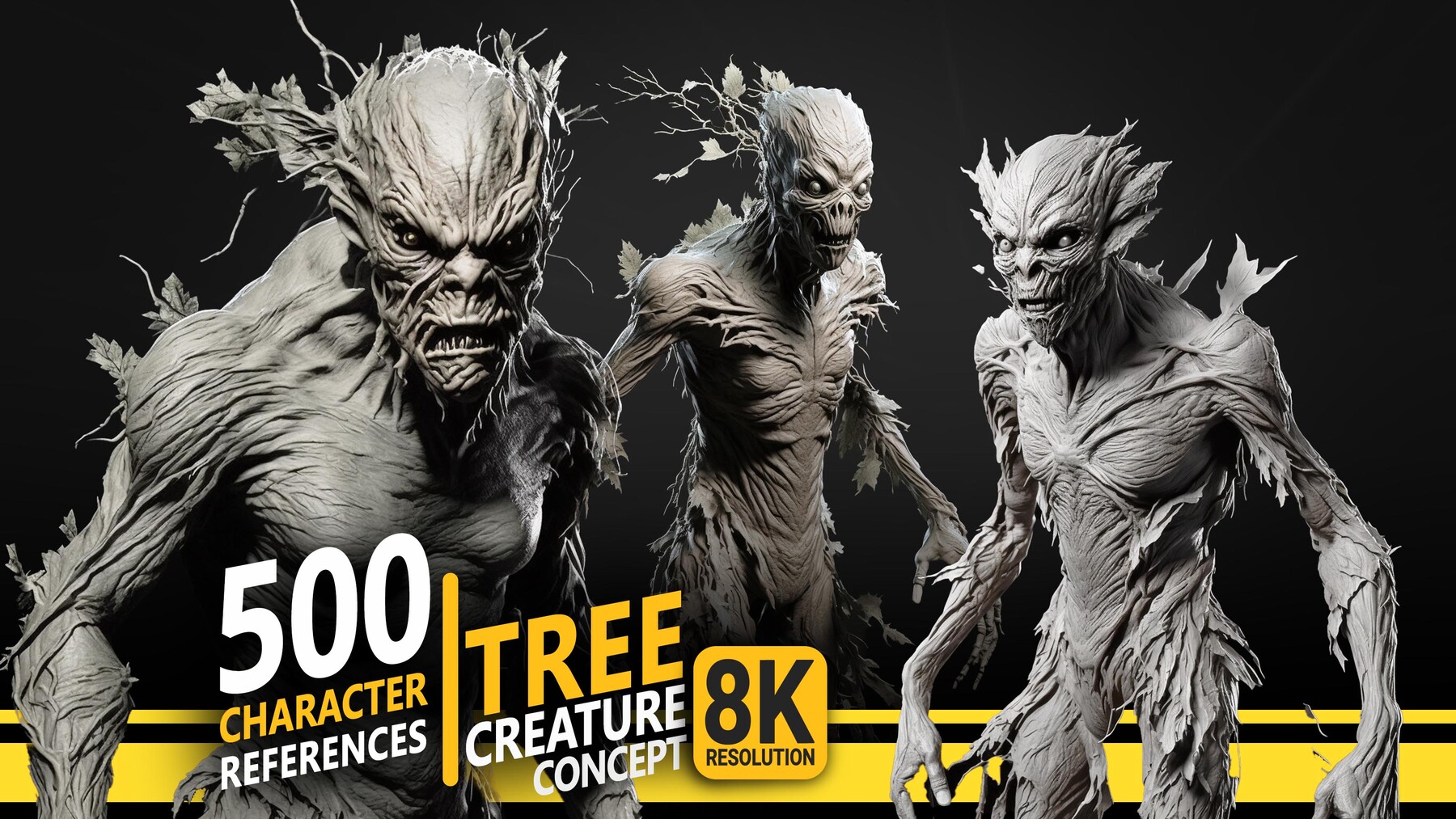 ArtStation - 500 Tree Creature Concept - Sculpt Style - Character ...